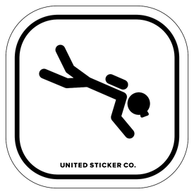 Scuba Diving Stick Figure Decal | United Sticker Co.