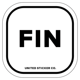 Finland [ FIN ] Lettering Decal | United Sticker Co.
