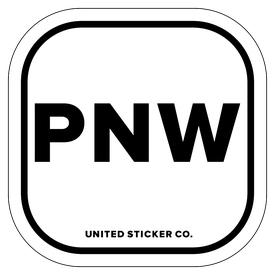 Pacific Northwest [ PNW ] Lettering Decal | United Sticker Co.