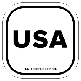 United State of America [ USA ] Lettering Decal | United Sticker Co.