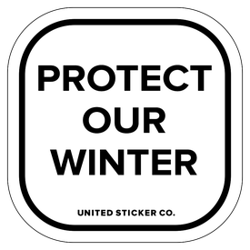 [ Protect Winter ] Lettering Decal | United Sticker Co.