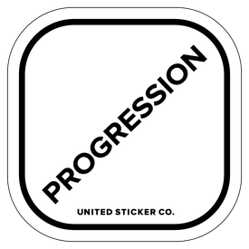 [ Progression ] Lettering Decal | United Sticker Co.