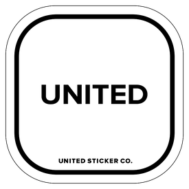 [ United ] Lettering Decal | United Sticker Co.