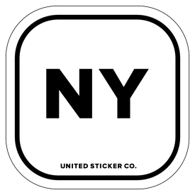 New York [ NY ] Lettering Decal | United Sticker Co.