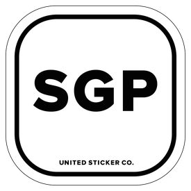 Singapore [ SGP ] Lettering Decal | United Sticker Co.